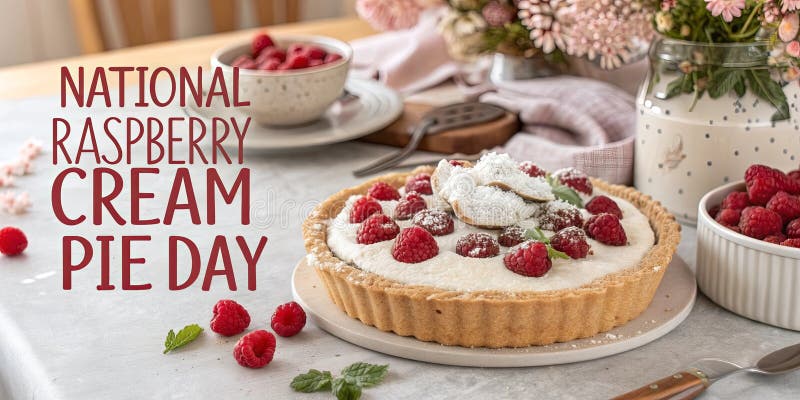 Celebrating National Raspberry Cream Pie Day with Delicious Dessert and ...