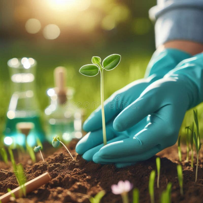 Celebrating New Life, Young Sprout Emerging in Springtime for Earth Day ...