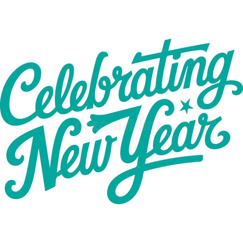 Celebrating New Year Festive Design Stock Vector - Illustration of ...