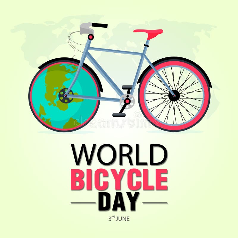 Celebrating the Power of Two Wheels, World Bicycle Day. Stock Vector ...