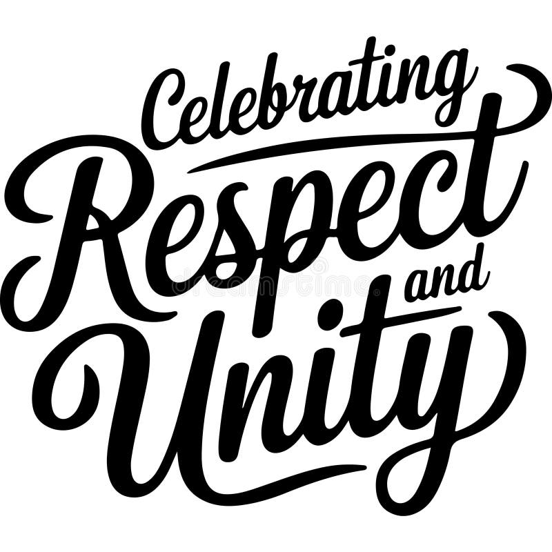 Celebrating Respect and Unity Design Stock Vector - Illustration of ...