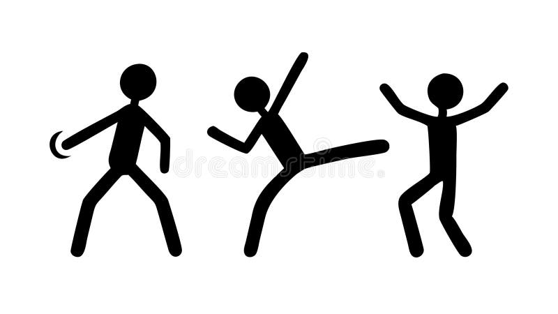 Celebrating Stick Figures Group Icon, Party, Vector Design Generative ...