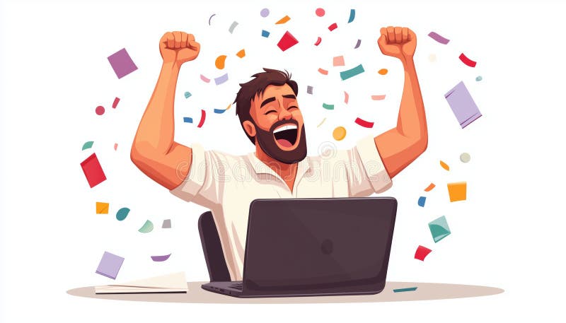 Exhausted Victorious Man Stock Photos - Free & Royalty-Free Stock ...