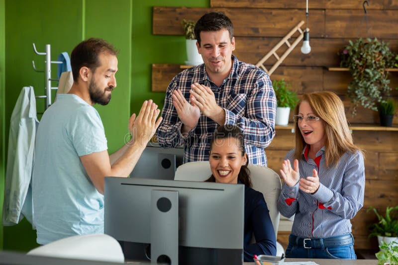 Celebrating a Successful Partnership in Modern Start-up Company Stock ...