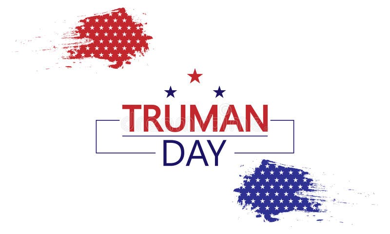 Celebrating Truman Day a Text Design Stock Vector - Illustration of ...