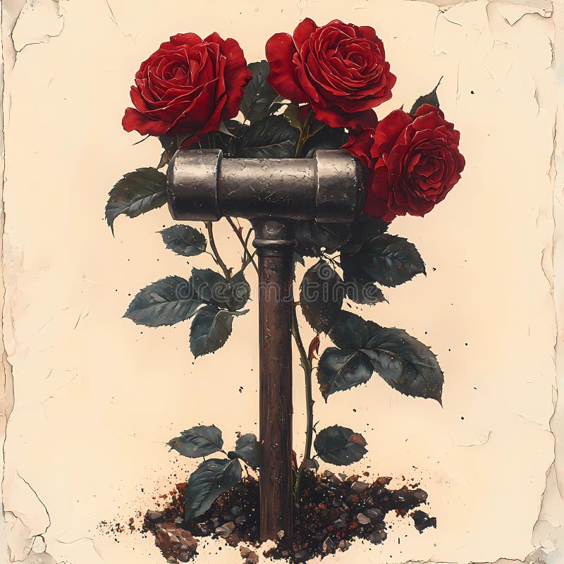 Celebrating Workers Unity on May Day with Roses Symbolizing Labor ...