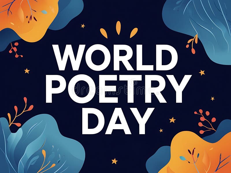 Celebrating World Poetry Day with Artistic Floral Designs Stock Image ...