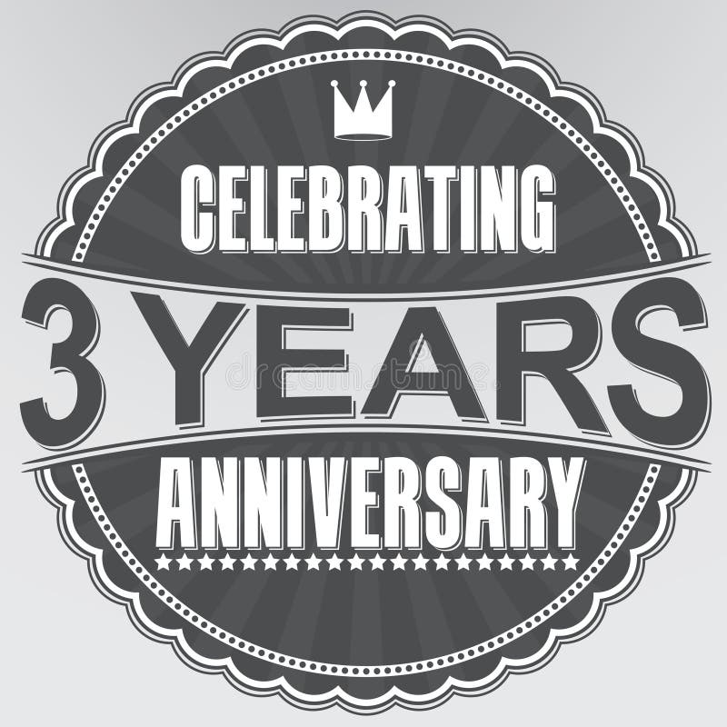 3 Years Anniversary Stock Illustrations – 876 3 Years Anniversary Stock ...
