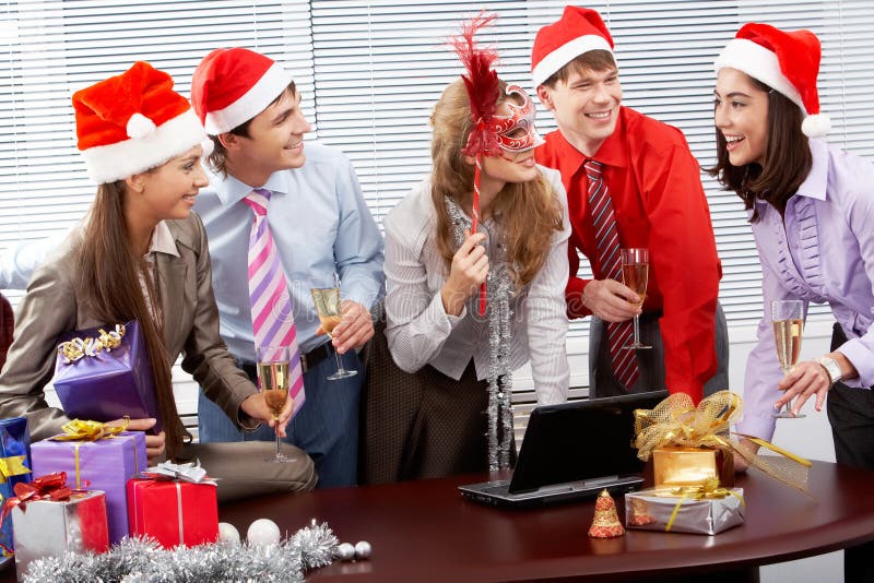 Christmas excitement stock image. Image of businesspeople - 7284575