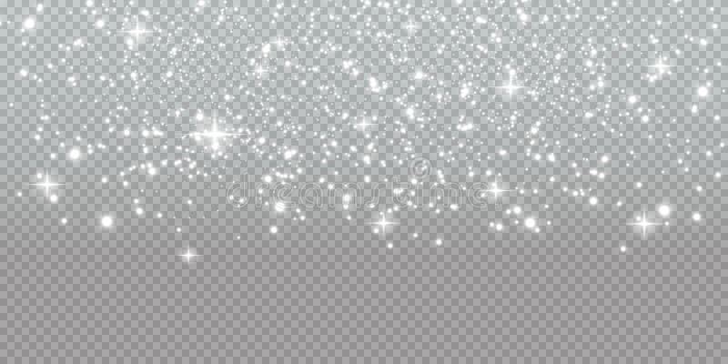 Celebration Abstract Background of Light and Silver Glittering Dust ...