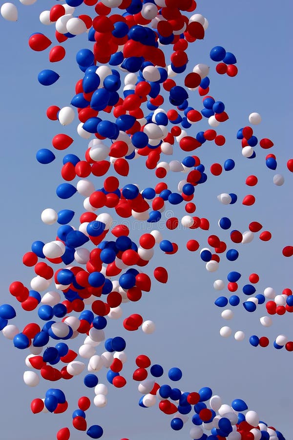 Celebration Balloons Released Stock Photo - Image of raise, rise: 181008