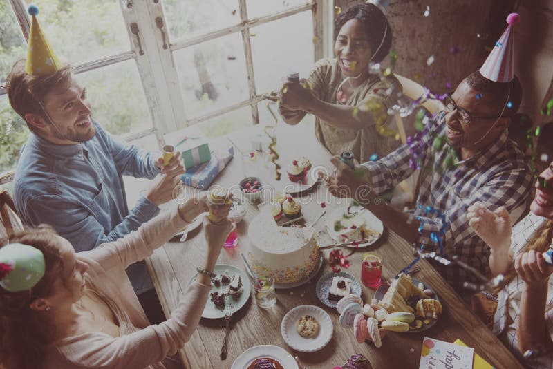 Celebration Birthday Together Friends Concept Stock Photo - Image of ...