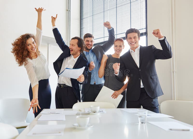 Celebration of Business Team Stock Image - Image of enthusiasm ...