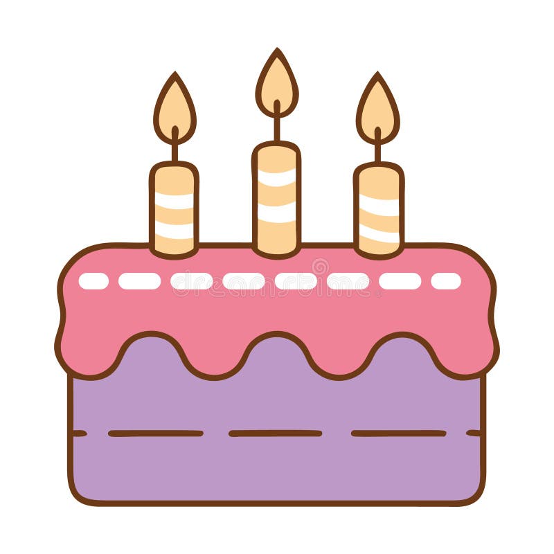 Celebration Cake Icon stock vector. Illustration of stylish - 356410423