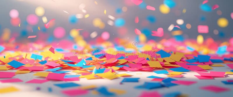 Celebration and Colorful Confetti Party Abstract Background Stock Image ...