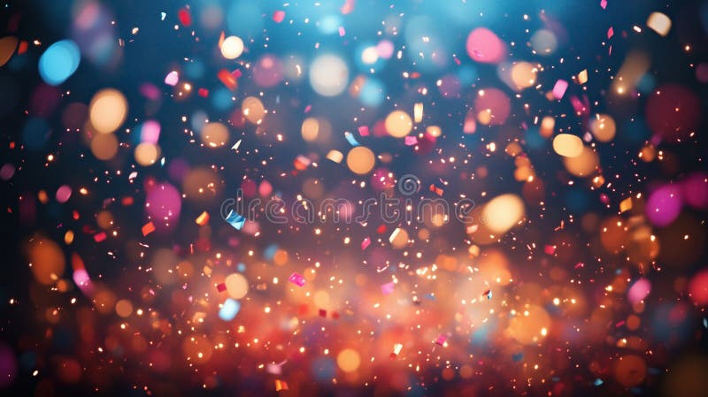 Celebration and Colorful Confetti Party. Blur Abstract Background Stock ...
