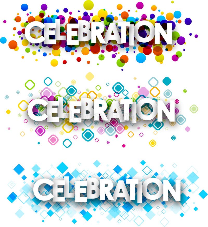 Celebration Colour Banners. Stock Vector - Illustration of background ...