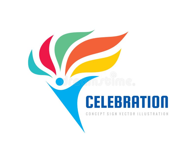 Development Positive - Concept Logo Template Vector Illustration ...