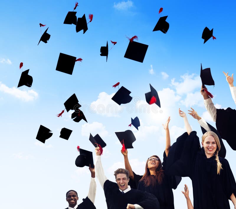 Celebration Education Graduation Student Success Learning Concept Stock ...