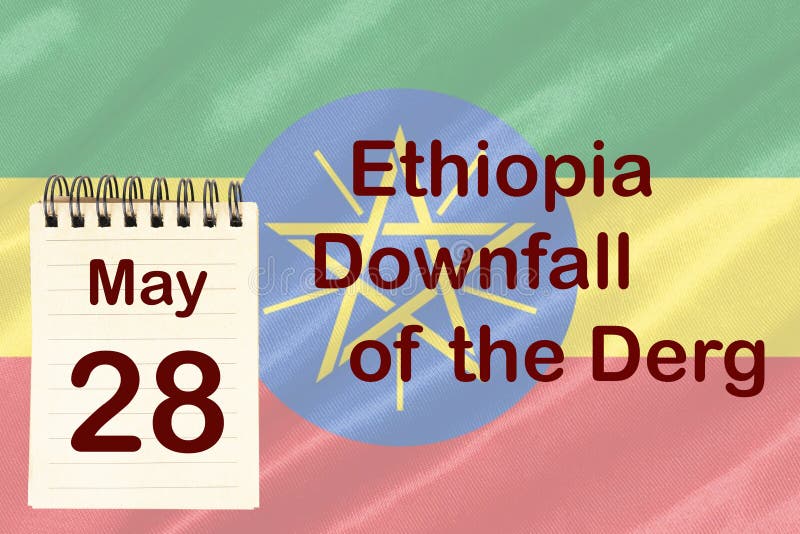 Ethiopia Downfall of the Derg Stock Image - Image of flag, concept ...