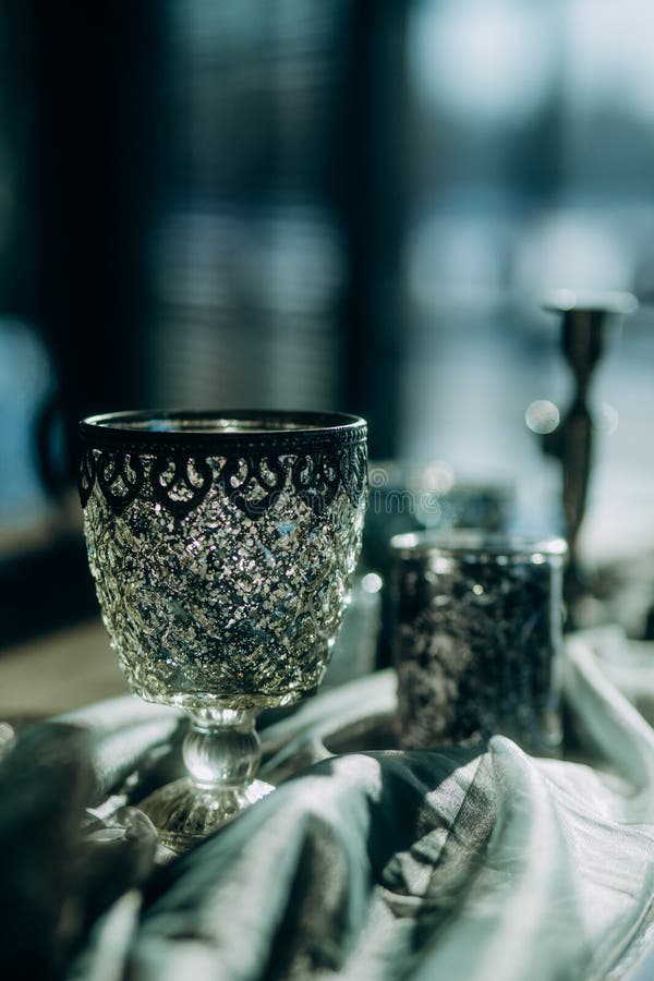 Celebration Event Sparkle Clean Glasses Decor Feast Stock Image - Image ...