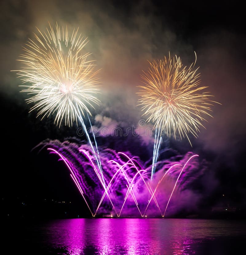 Celebration fireworks stock image. Image of colors, rocket - 90821815