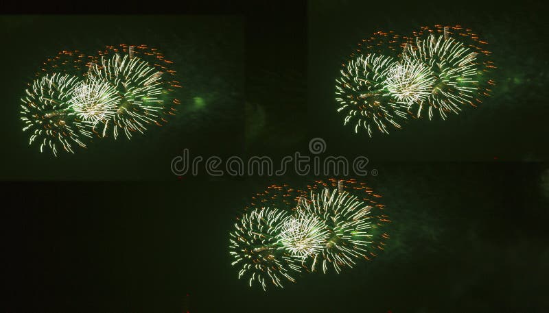Celebration with fireworks stock photo. Image of party - 120214934