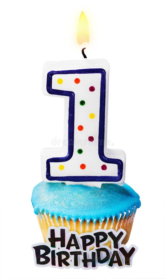 Celebration of the First Year Either for a Birthday Isolated Stock ...