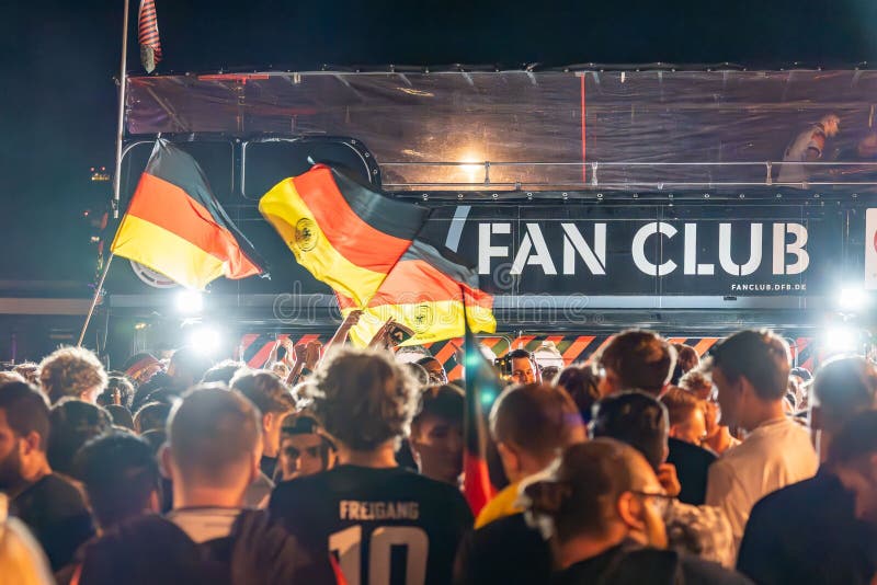 Celebration with German Flags at UEFA EURO 2024 Editorial Photo - Image ...