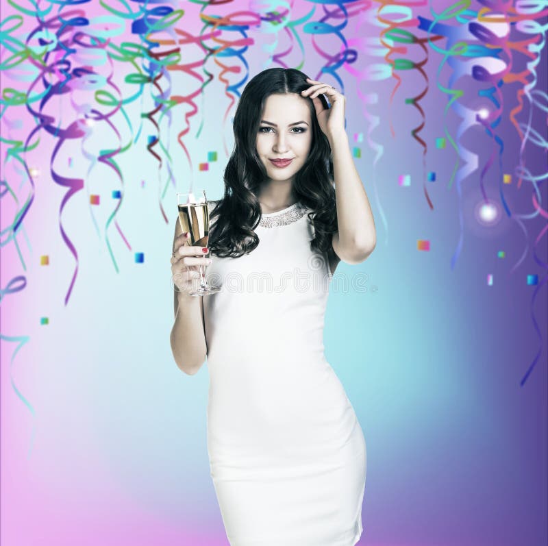 Celebration Girl stock photo. Image of cheerful, caucasian - 47499652
