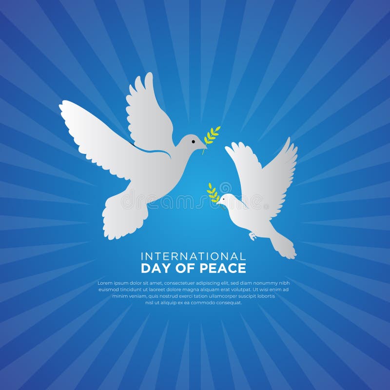 Celebration International Day of Peace Design Vector Isolated with ...