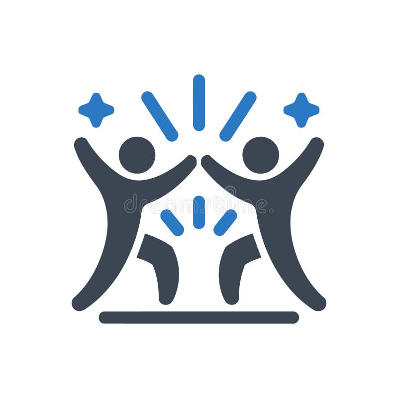 Celebration Joy Together Icon Stock Vector - Illustration of people ...