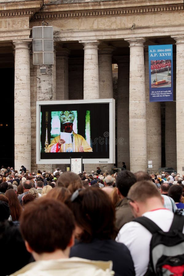 Celebration of JPII editorial stock image. Image of rome - 19368749
