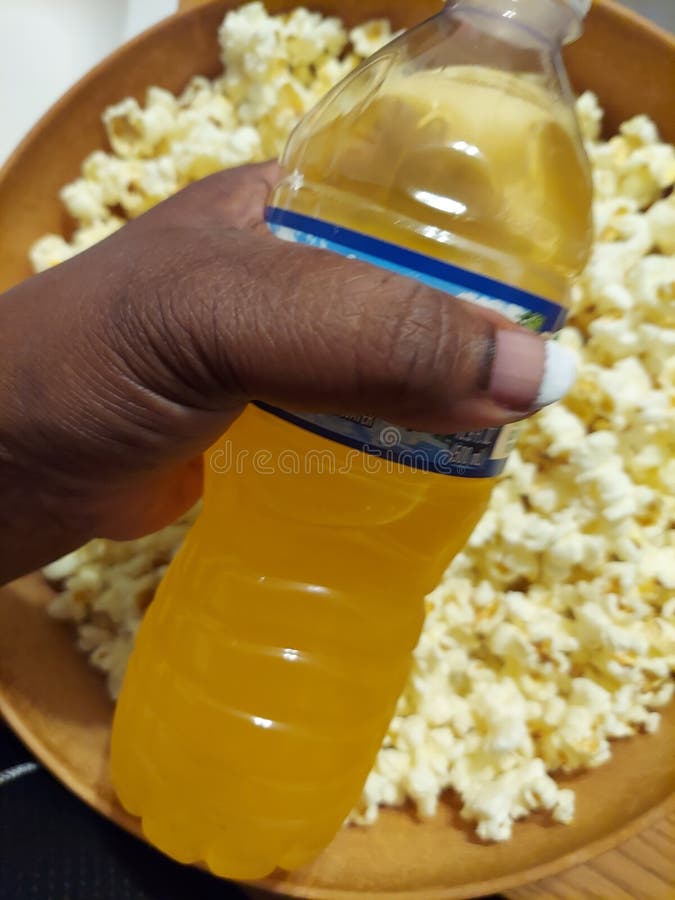 Celebration for One, Popcorn and Pop Stock Image - Image of finger ...