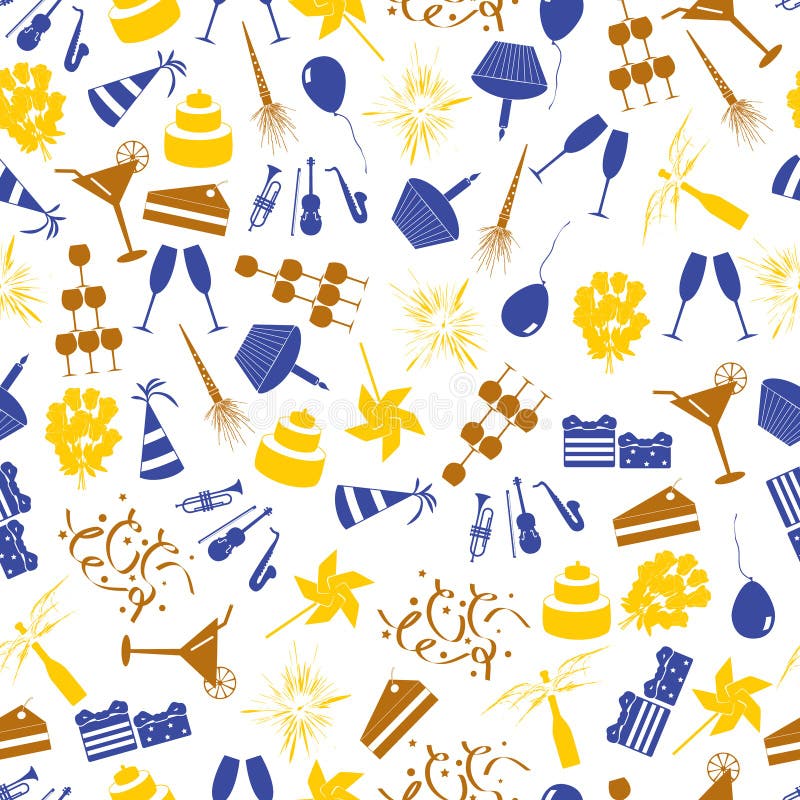 Celebration and Party Color Pattern Stock Vector - Illustration of ...