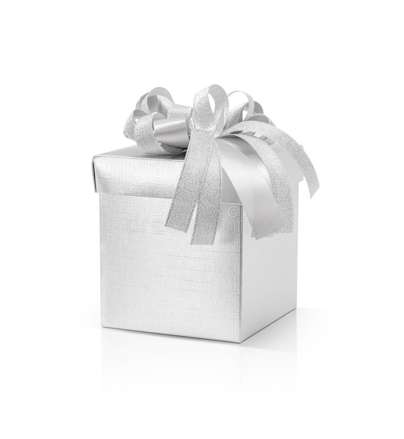 Celebration Silver Gift or Present Boxes for Celebrate Party Event ...