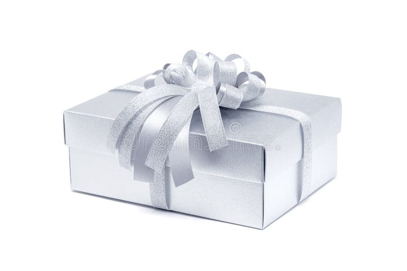 Celebration Silver Gift or Present Boxes for Celebrate Party Event ...