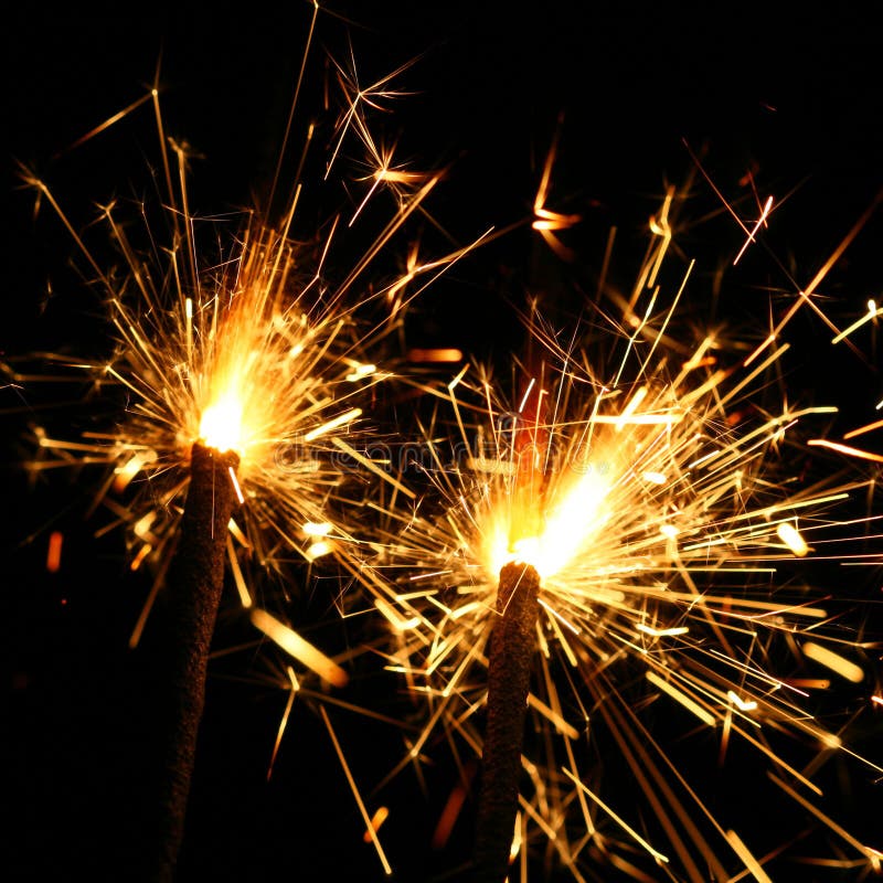 Celebration sparklers stock image. Image of background - 5681715