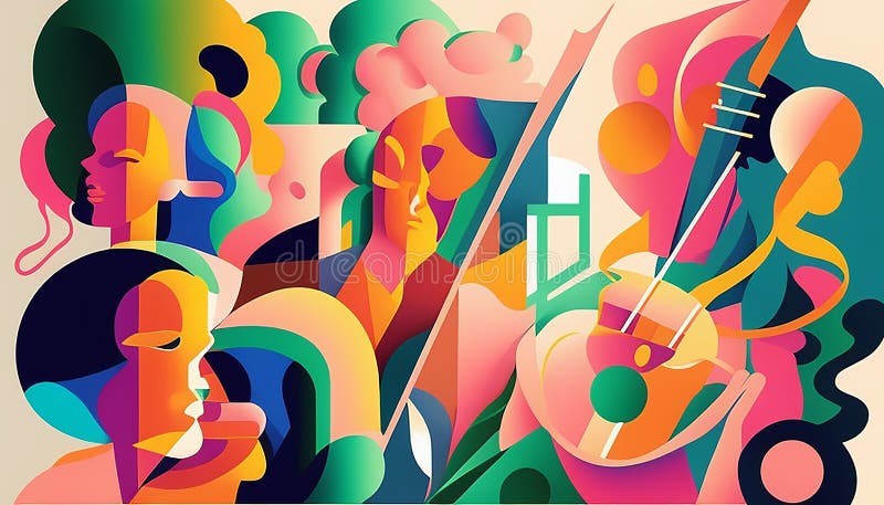 Celebration of Success with Colorful Abstract Shapes Generated by AI ...