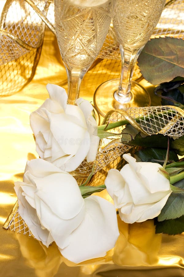 Celebration table stock image. Image of drink, event, golden - 8104491