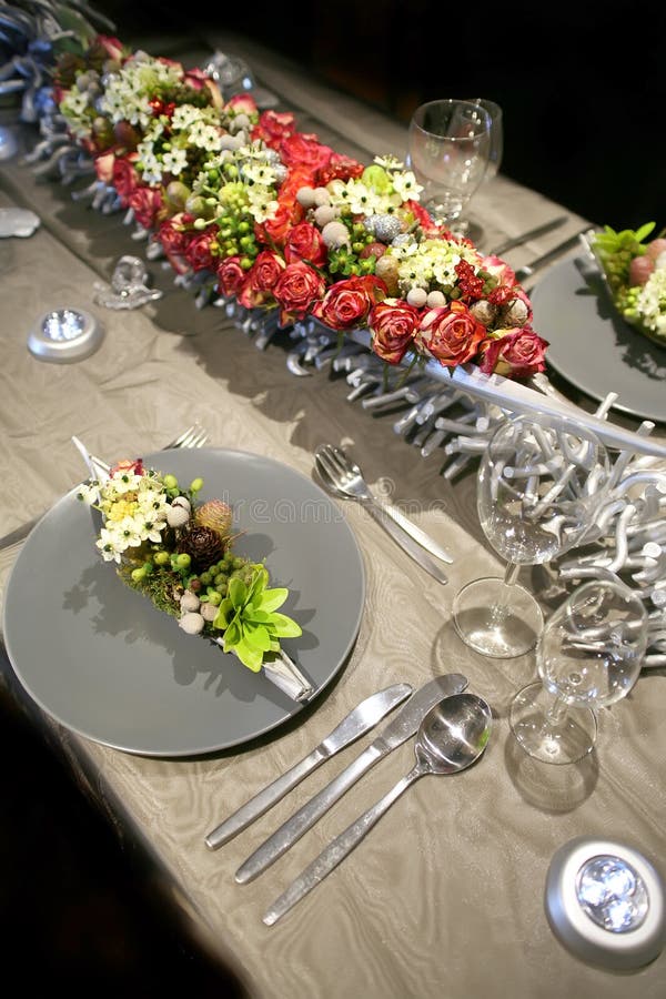 Table decoration stock photo. Image of celebration, table - 19695312
