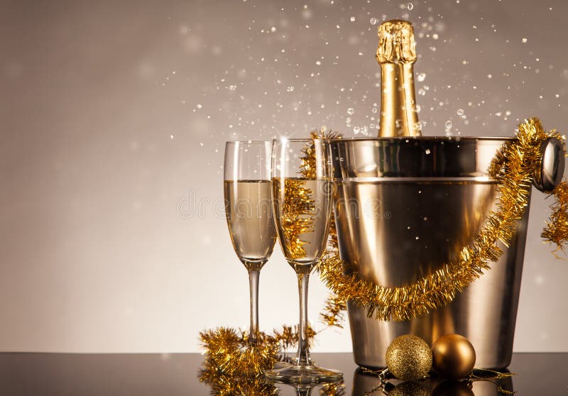 Celebration Theme with Champagne Still Life Stock Image - Image of ...
