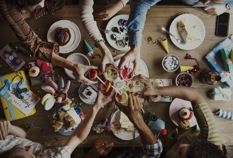 Celebration Together Friends Happiness Concept Stock Photo - Image of ...