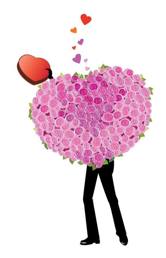 Celebration for Valentine stock vector. Illustration of carrying - 12629458