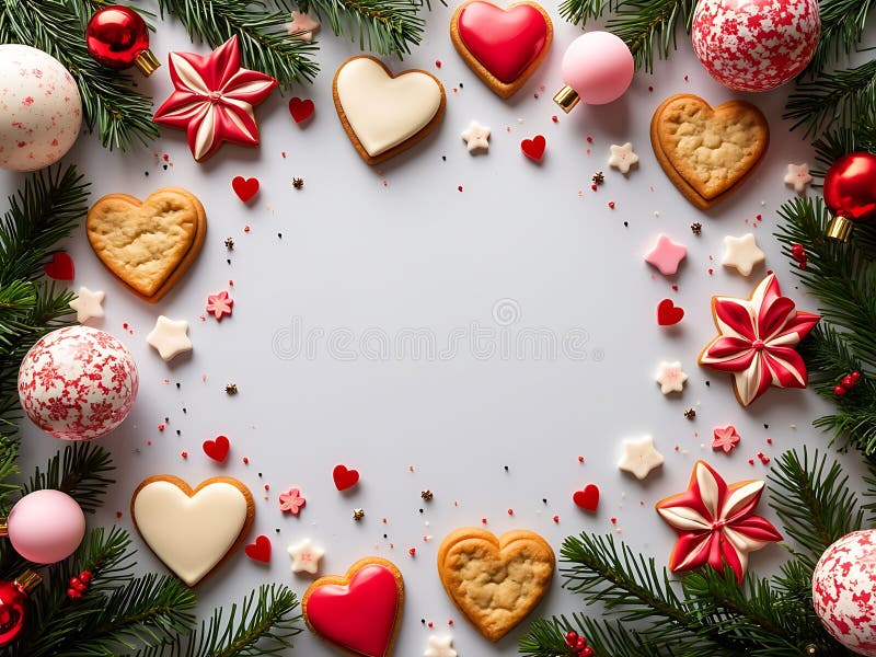 Celebration Wallpaper Featuring Cookies, Hearts, and Festive ...
