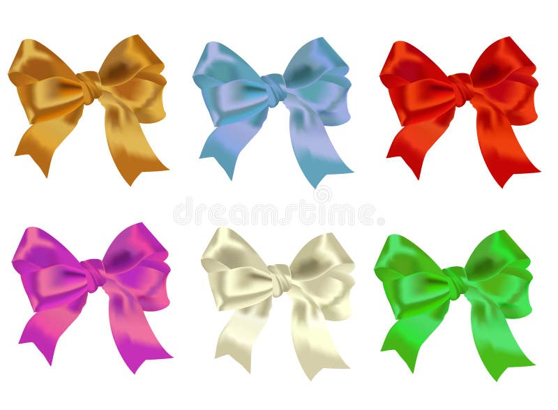 Set of twelve festive bows stock vector. Illustration of festive - 34362212
