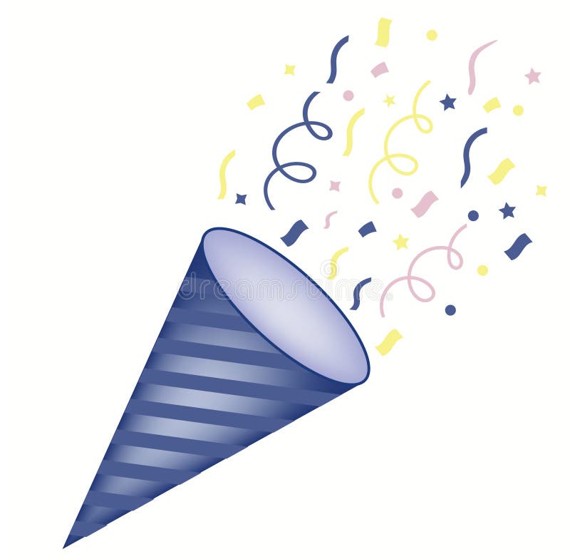 Celebratory Clapperboard Explosion. Exploding Party Popper with ...