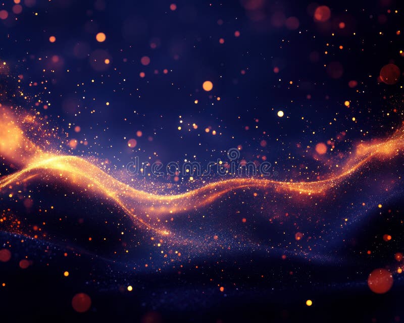 Celebratory Deep Indigo Banner with Neon Yellow Confetti Frame Stock ...