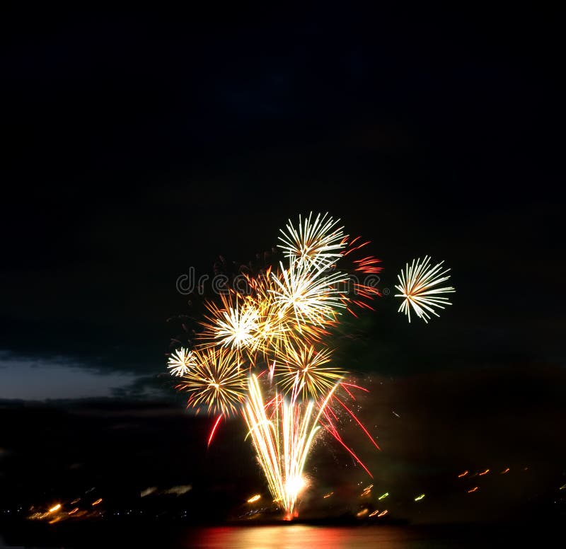 Celebratory firework stock photo. Image of blast, fireworks - 12112346
