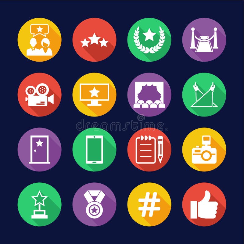 Fame Icons Stock Illustrations – 1,237 Fame Icons Stock Illustrations ...